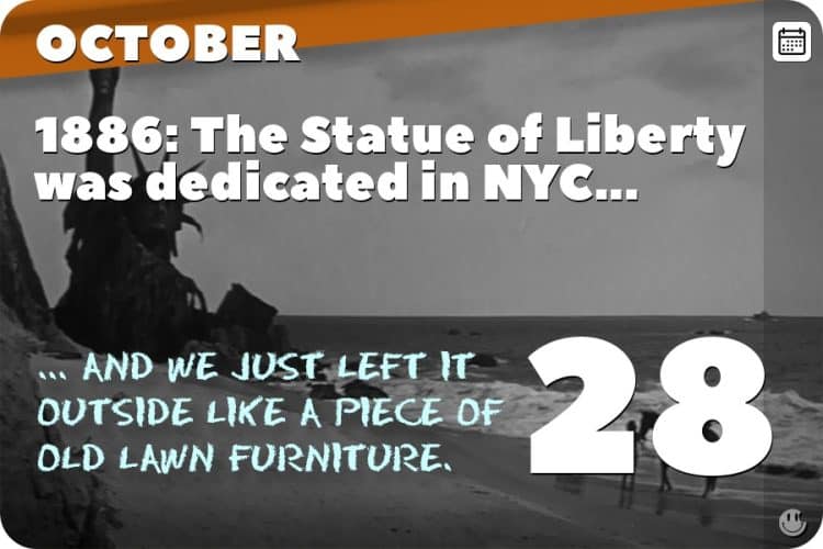 October 28 in Pop Culture History